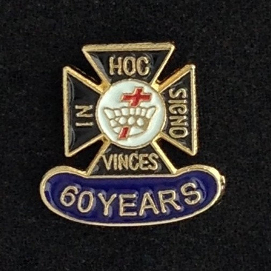 Knights Templar 60 Year Lapel Pin - Etsy