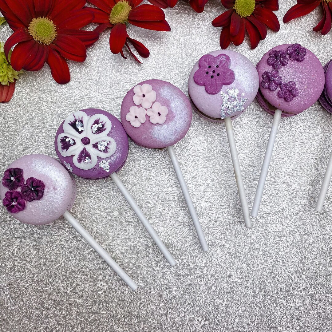 Macaron Pop Cookie, Luxury Party Macarons, Different Flavours Macarons ...