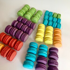 Rainbow Macaron Cookies /bestseller Party Macarons in Delicious ...