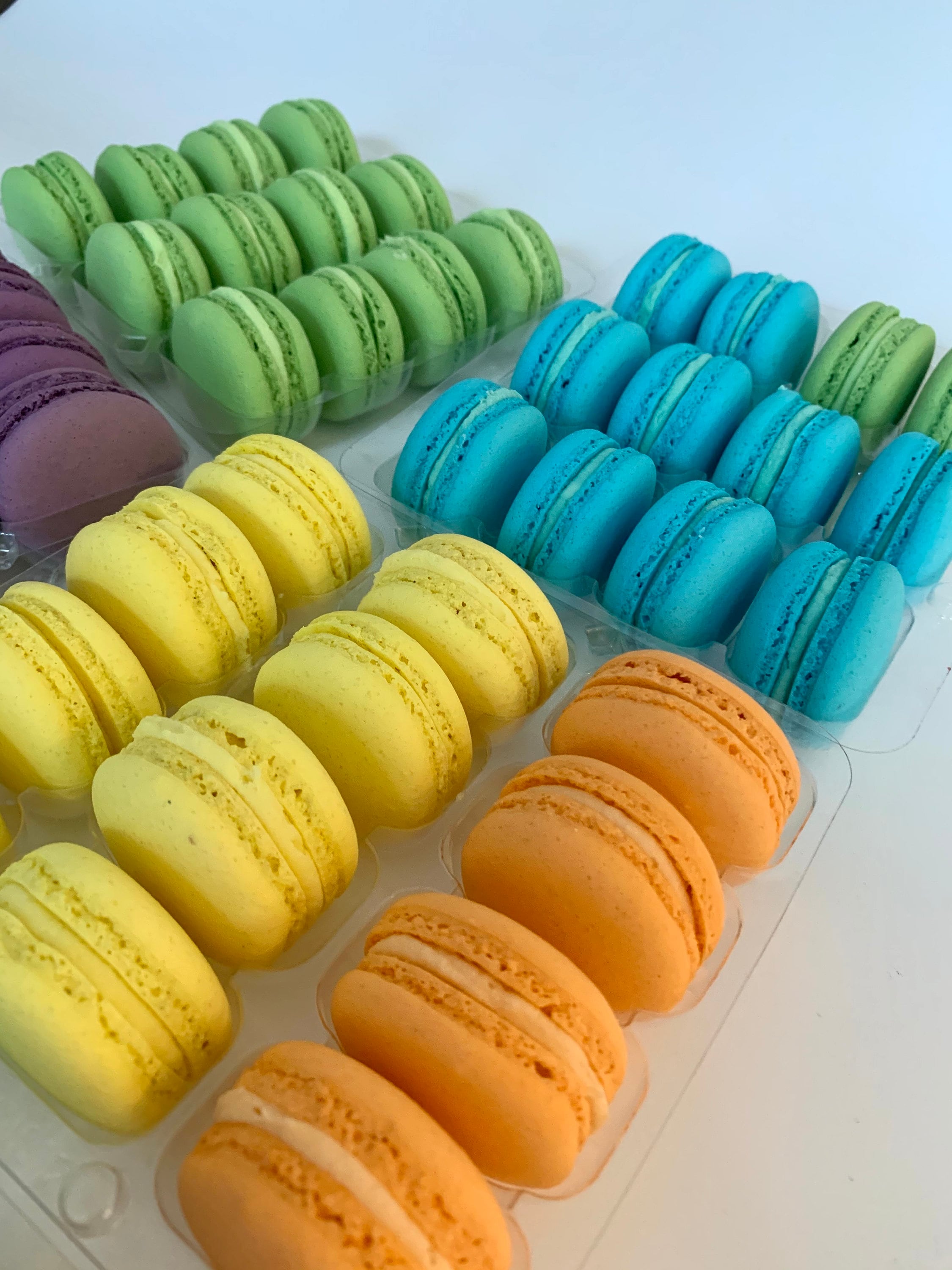 Rainbow Macaron Cookies /bestseller Party Macarons in | Etsy UK