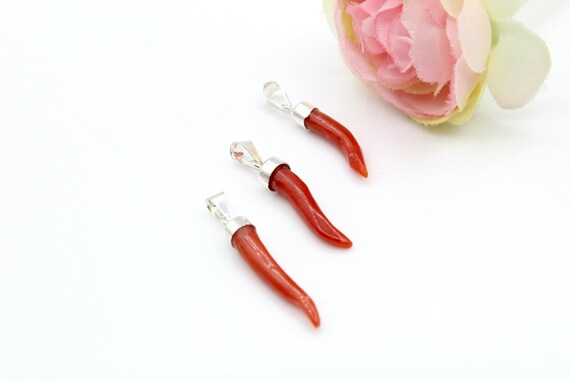 Mediterranean Red Coral Horn High Quality Horns Lot Italian - Etsy