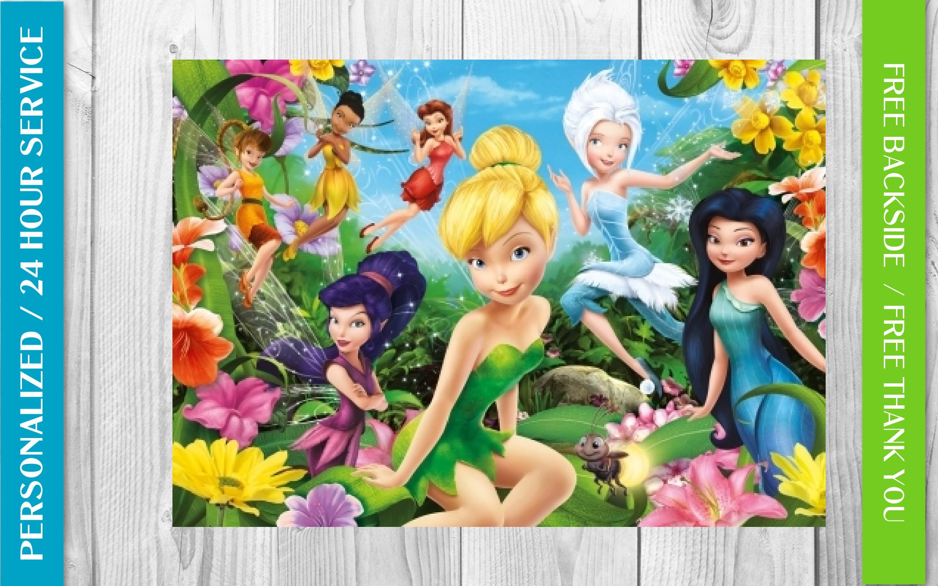 Personalized Tinkerbell Invitation Tinkerbell Birthday Etsy