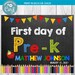 INSTANT DOWNLOAD Editable First Day of School Sign, Printable Sign ...