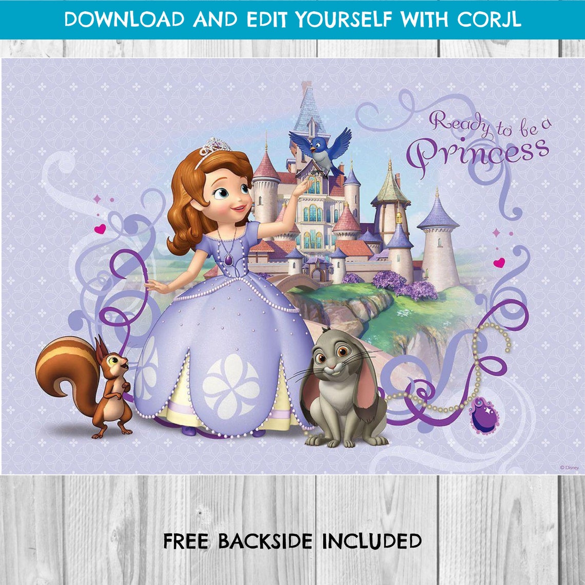 INSTANT DOWNLOAD Sofia the First Invitation Sofia the - Etsy