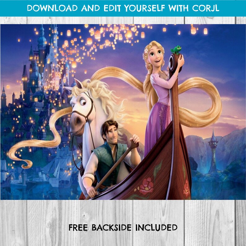 INSTANT DOWNLOAD Tangled Invitation Tangled Birthday | Etsy