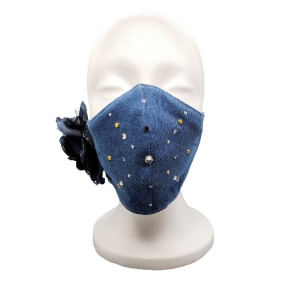 Embellished Face Mask - Etsy