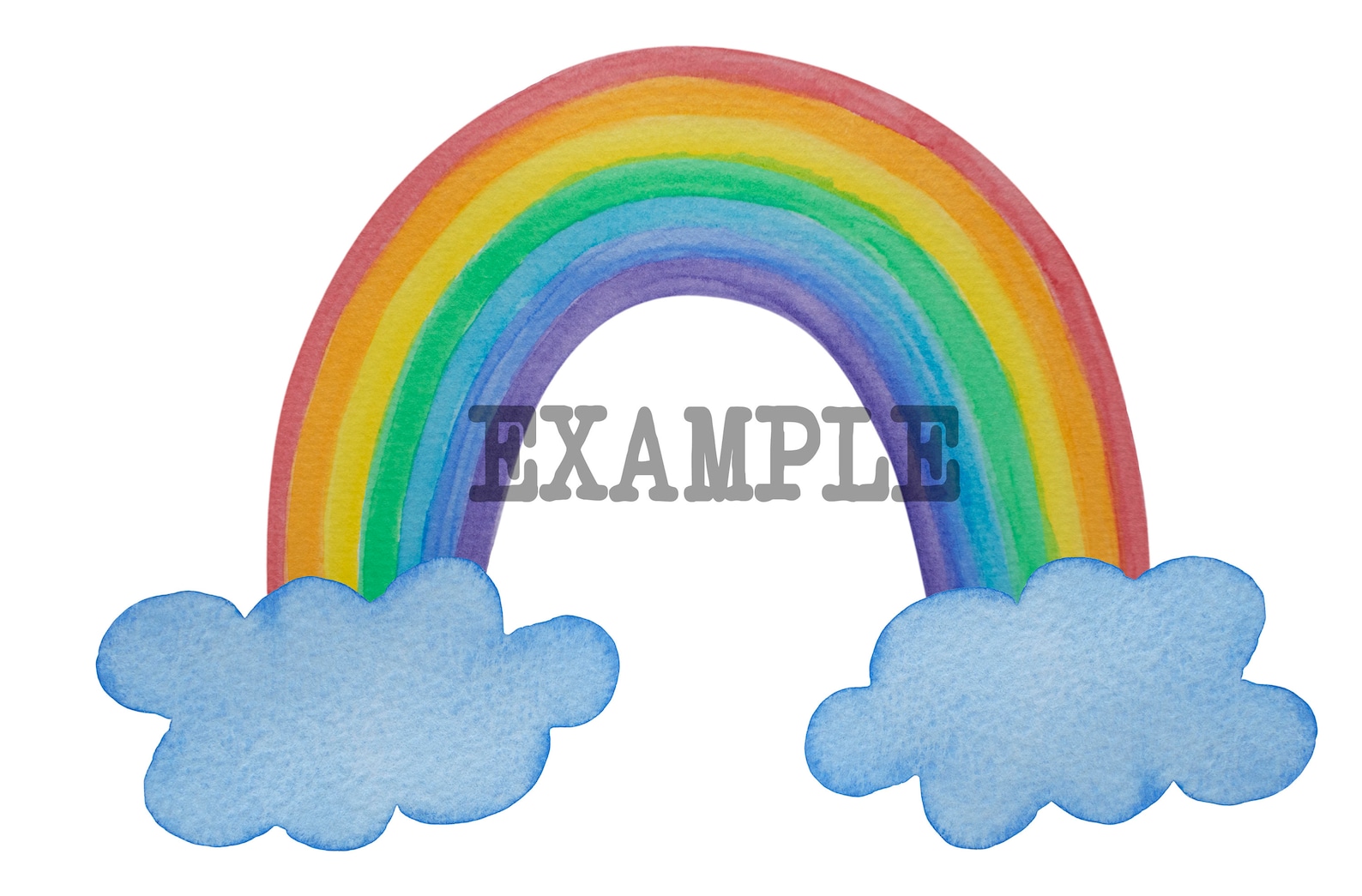 Hand Painted Watercolor Rainbow PNG Clipart (rainbow Circle Shapes ...