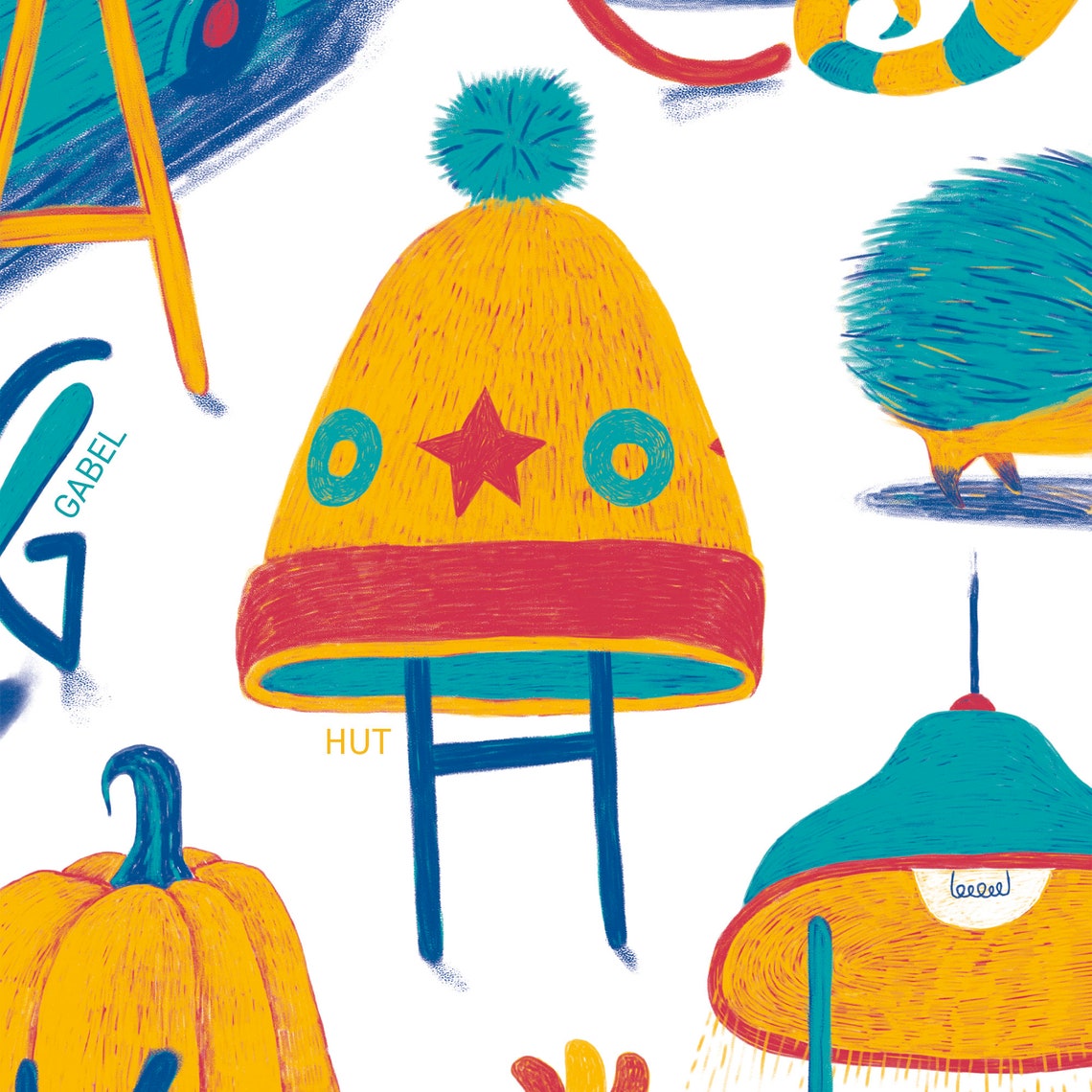 German Alphabet Poster German Alphabet ABC Digital Art Kids - Etsy