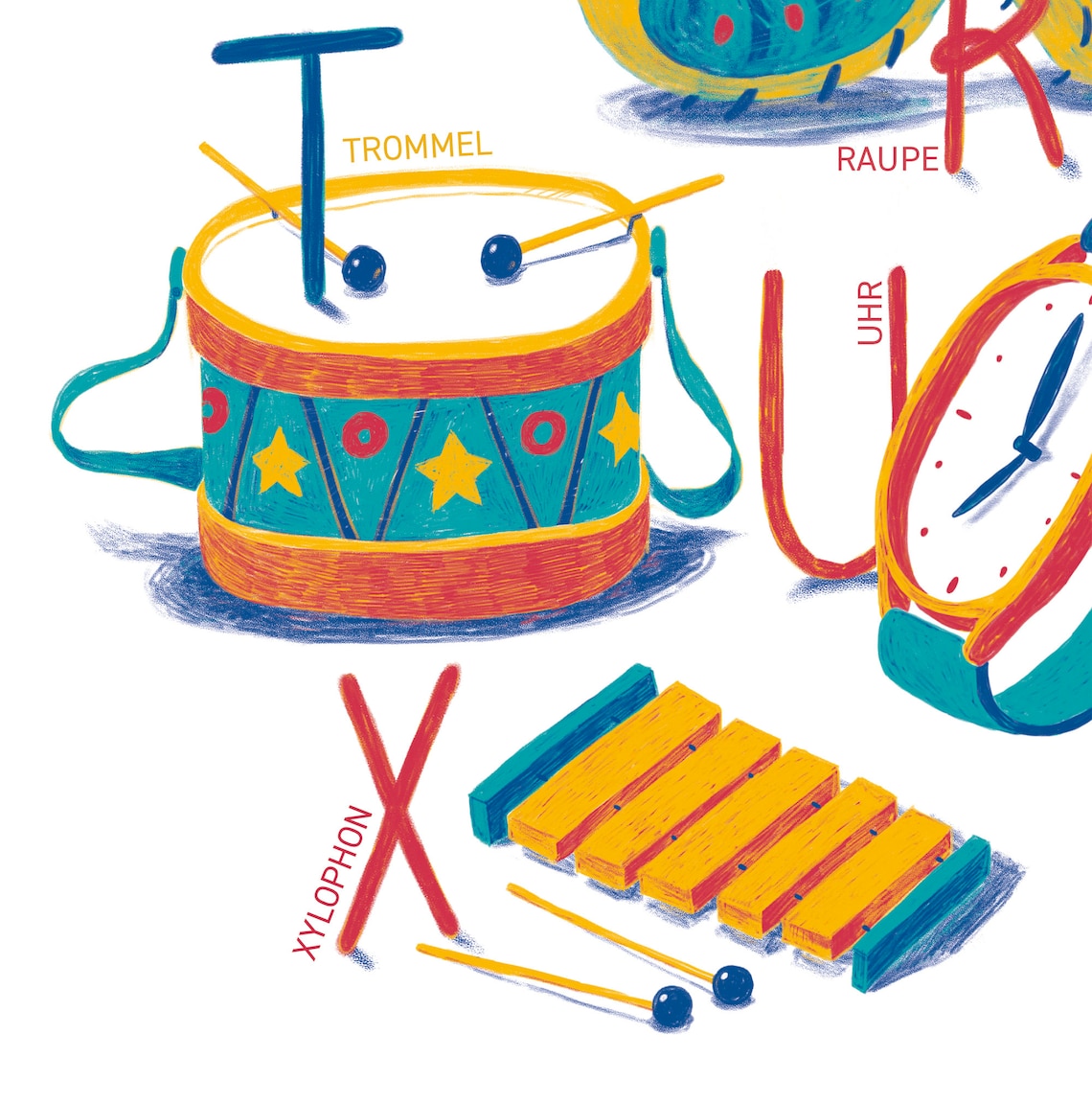 German Alphabet Poster German Alphabet ABC Digital Art Kids - Etsy