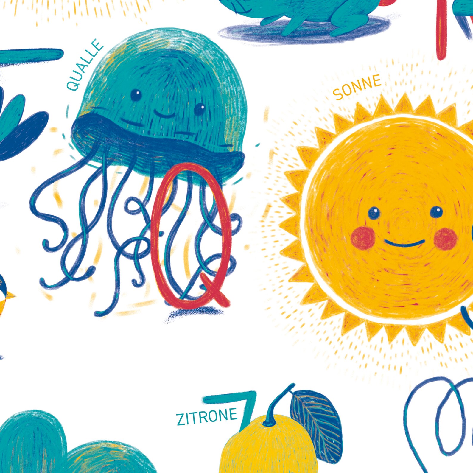 German Alphabet Poster German Alphabet ABC Digital Art Kids - Etsy