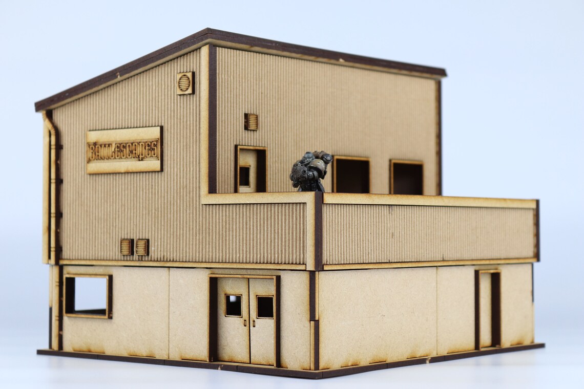 Large Industrial Building MDF Terrain Kit for Tabletop - Etsy