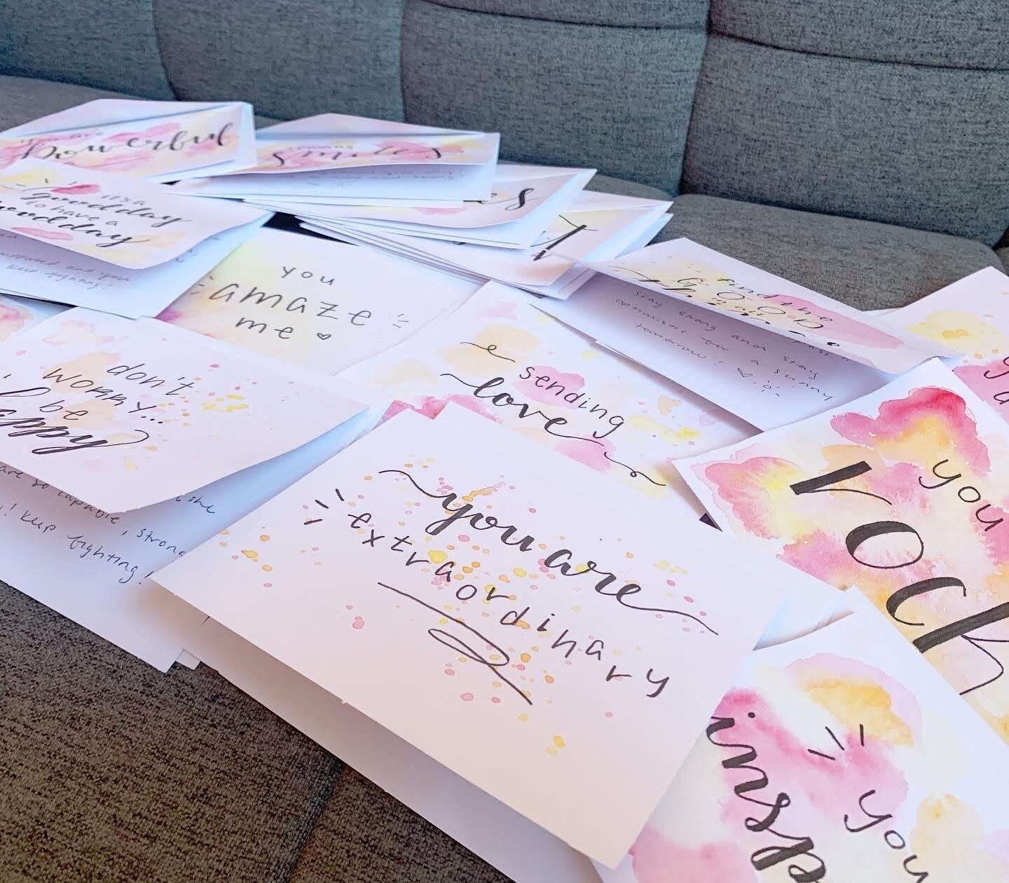 Custom Watercolor Calligraphy Greeting Card Handmade - Etsy