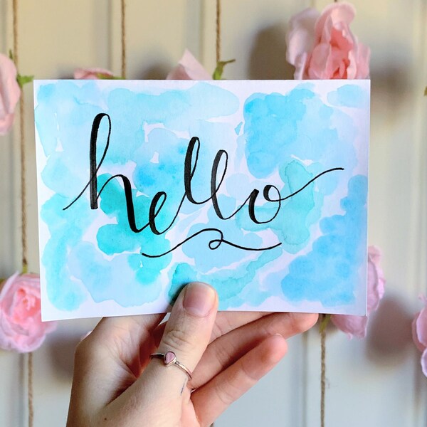 Calligraphy Card - Etsy