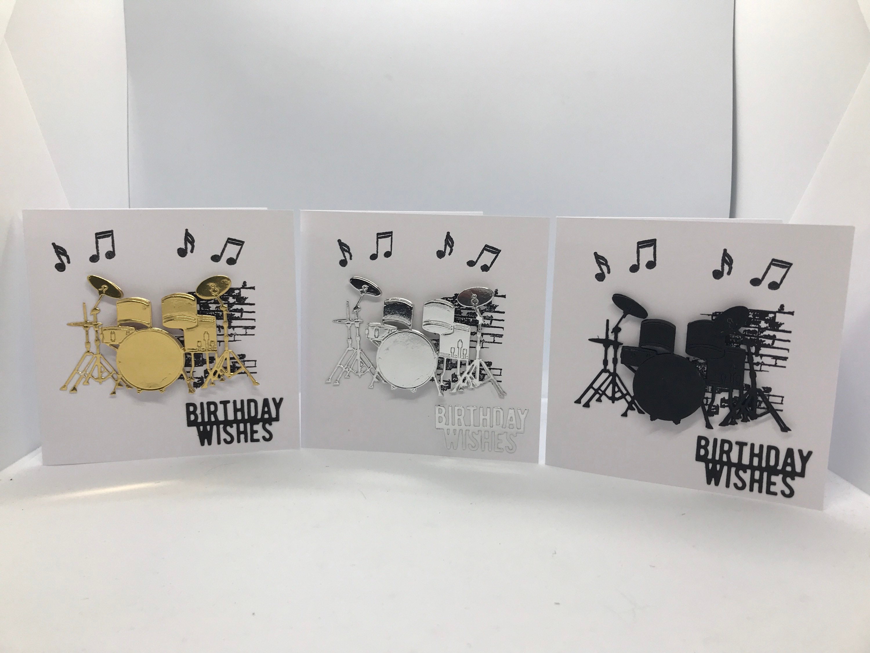 Drum Kit Birthday Card / Drummer / Musician / Band | Etsy UK