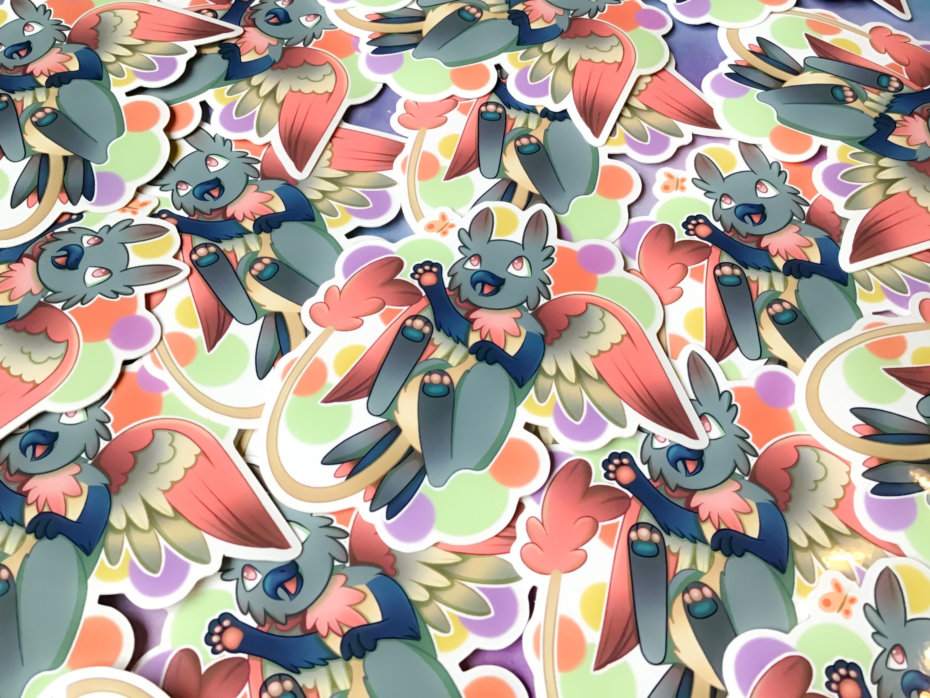 Griffin Sticker 3.3x3 Vinyl Decal Sticker Cute Griffin - Etsy Denmark