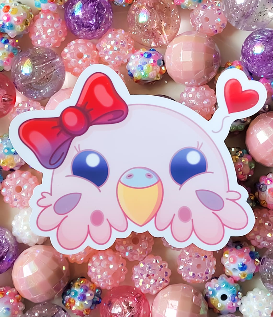 Kawaii Budgie Sticker | 2.58”x3.5” Vinyl Decal Sticker, Parakeet, Cute ...