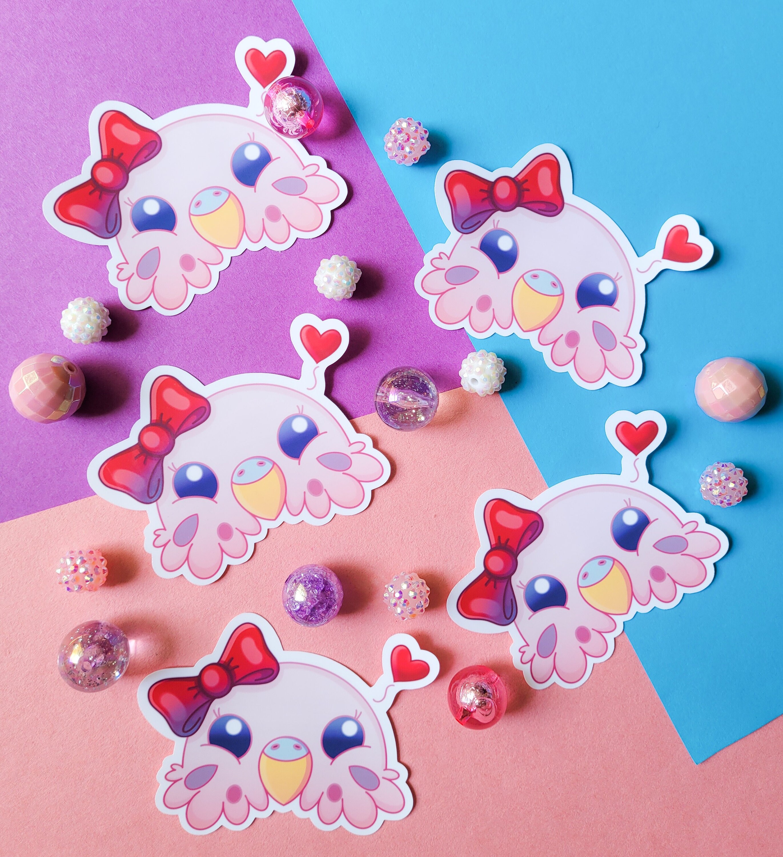 Kawaii Budgie Sticker | 2.58”x3.5” Vinyl Decal Sticker, Parakeet, Cute ...