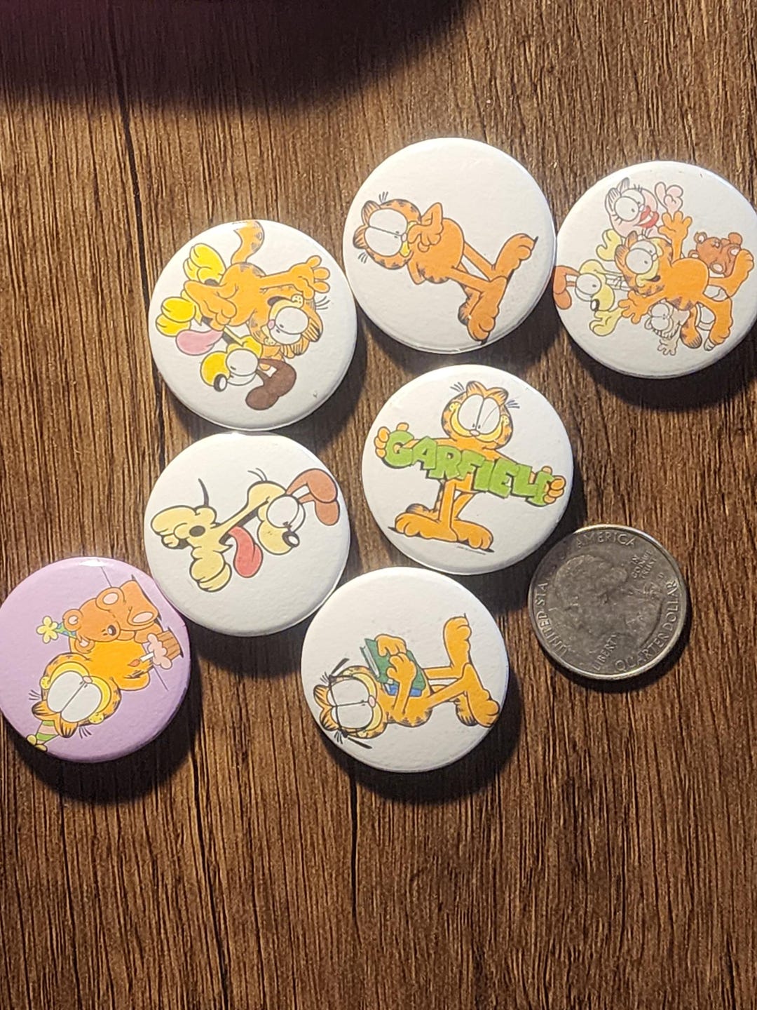 6 Random Garfield 1.25 Pinback Buttons - Etsy