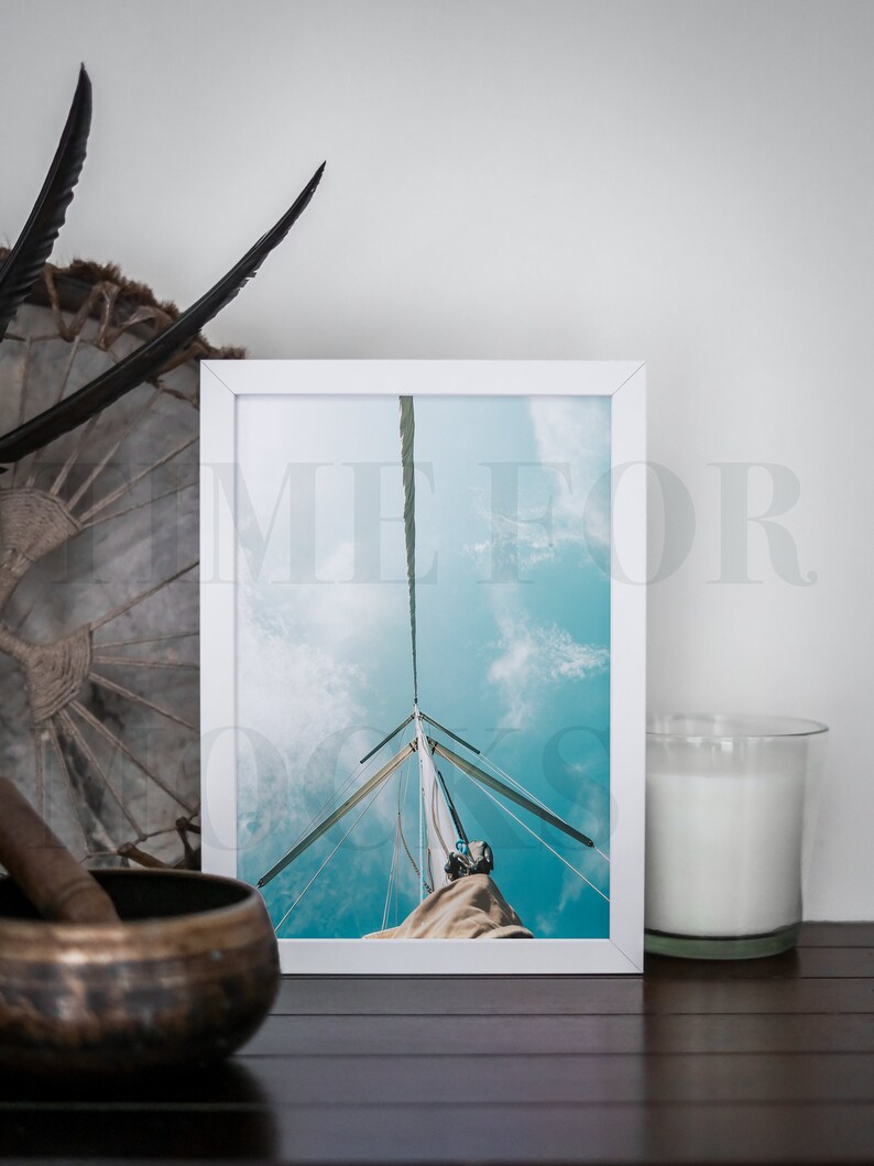 PSD Mockup, Smart Object Frame Mockup, Minimalist White Frame Photo ...