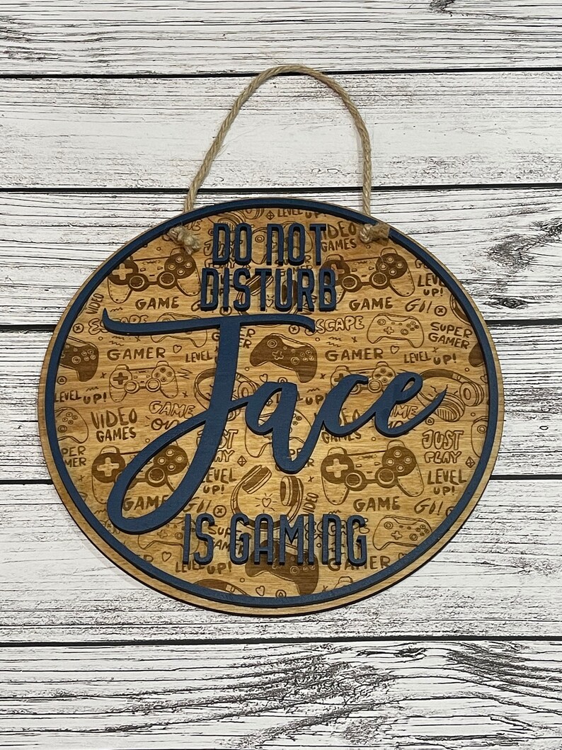 Gamer Door Sign Gamer Bedroom Sign Door Sign Gamer Gift - Etsy