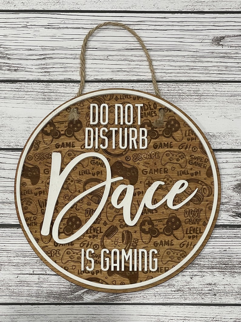 Gamer Door Sign Gamer Bedroom Sign Door Sign Gamer Gift - Etsy