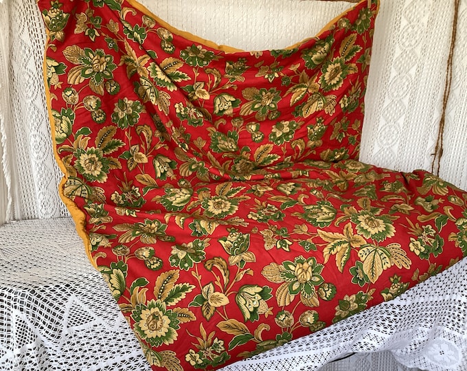 French Country Provence Toile and Gingham Throw by Fnapp France - Etsy