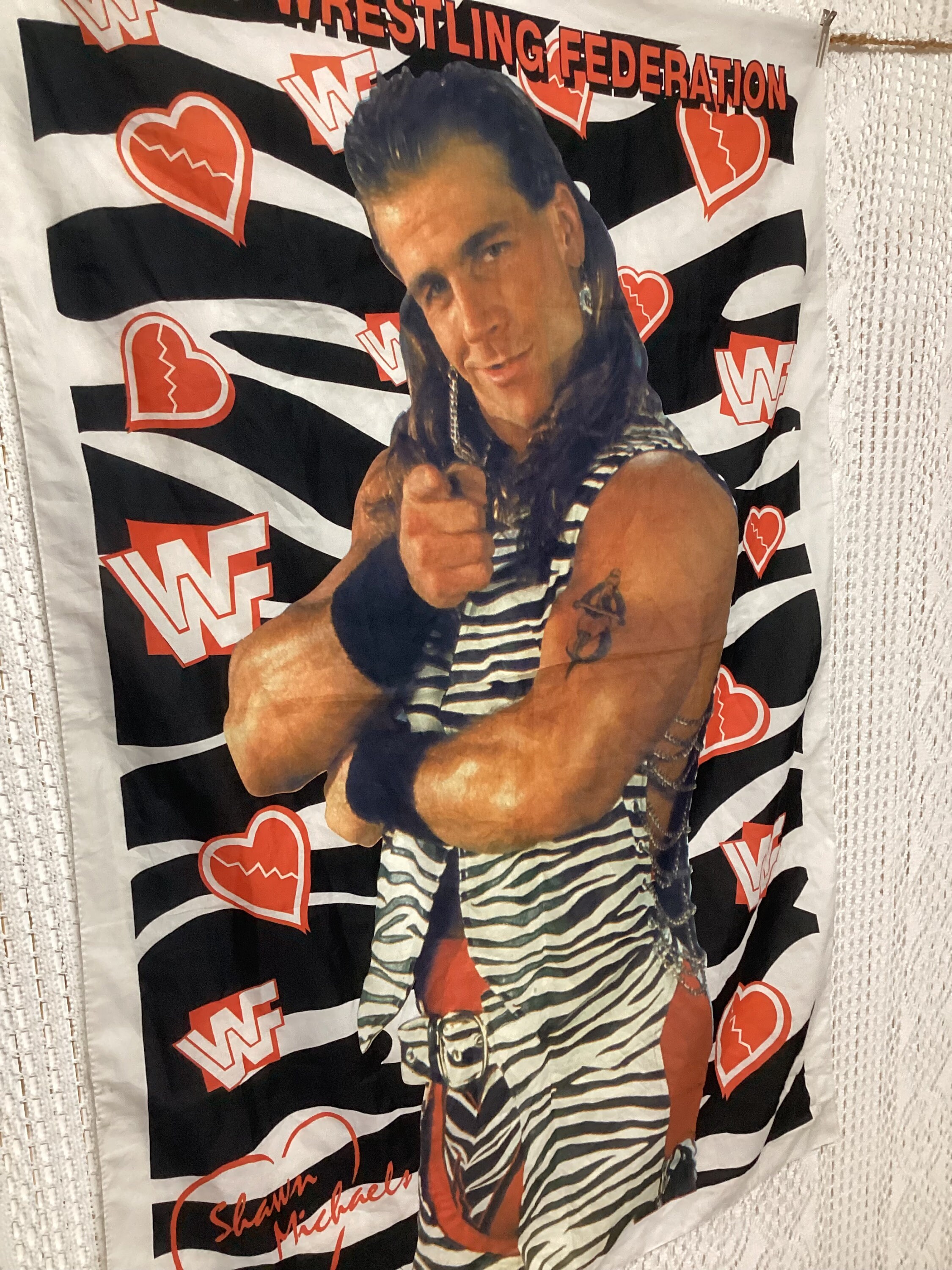 Flag Poster Poster Shawn Michaels Wrestler World Wrestling Federation ...