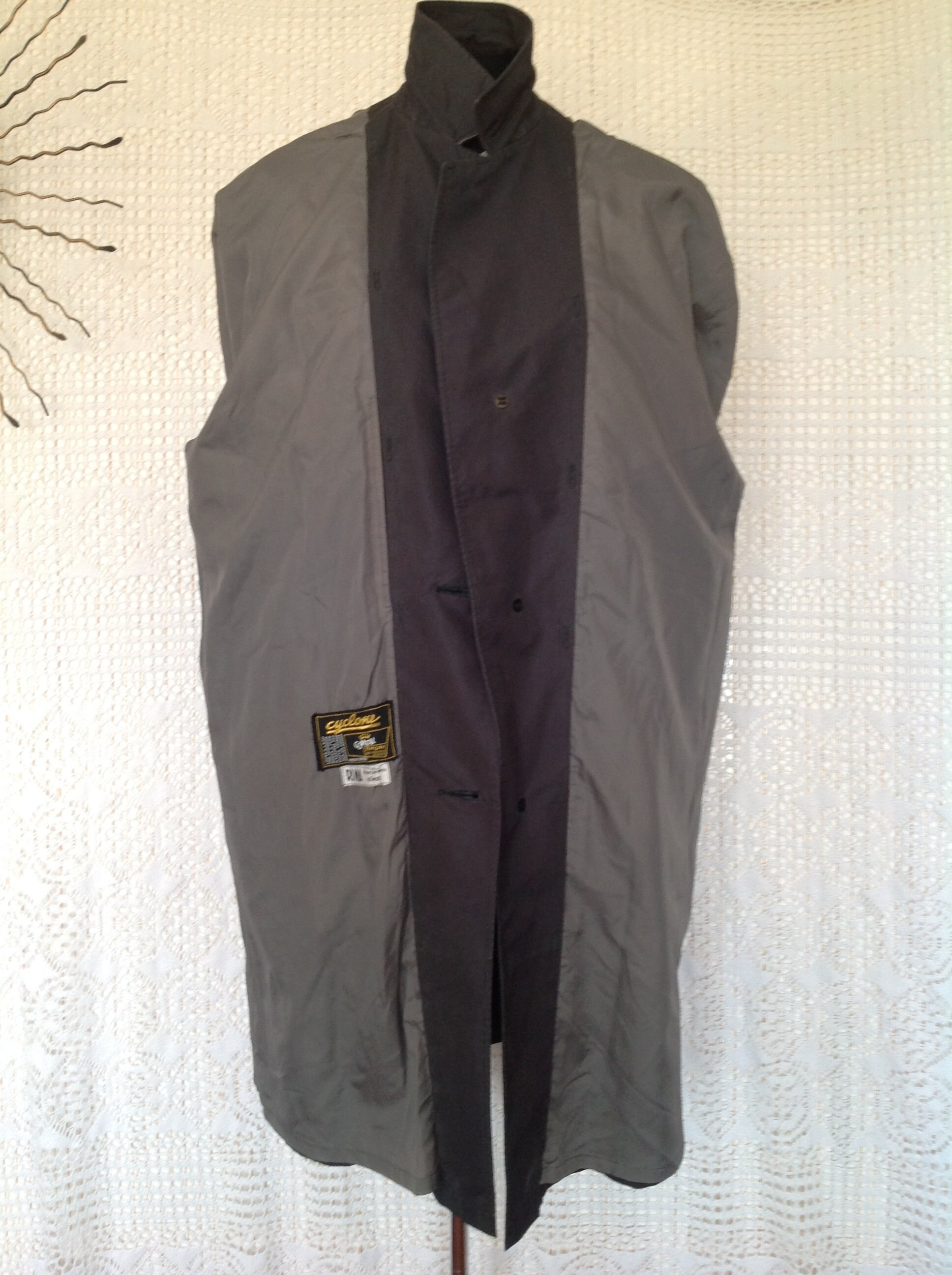 Coat Trench-coat Vintage Cyclone Size 54/56 Antique French Waterproof ...