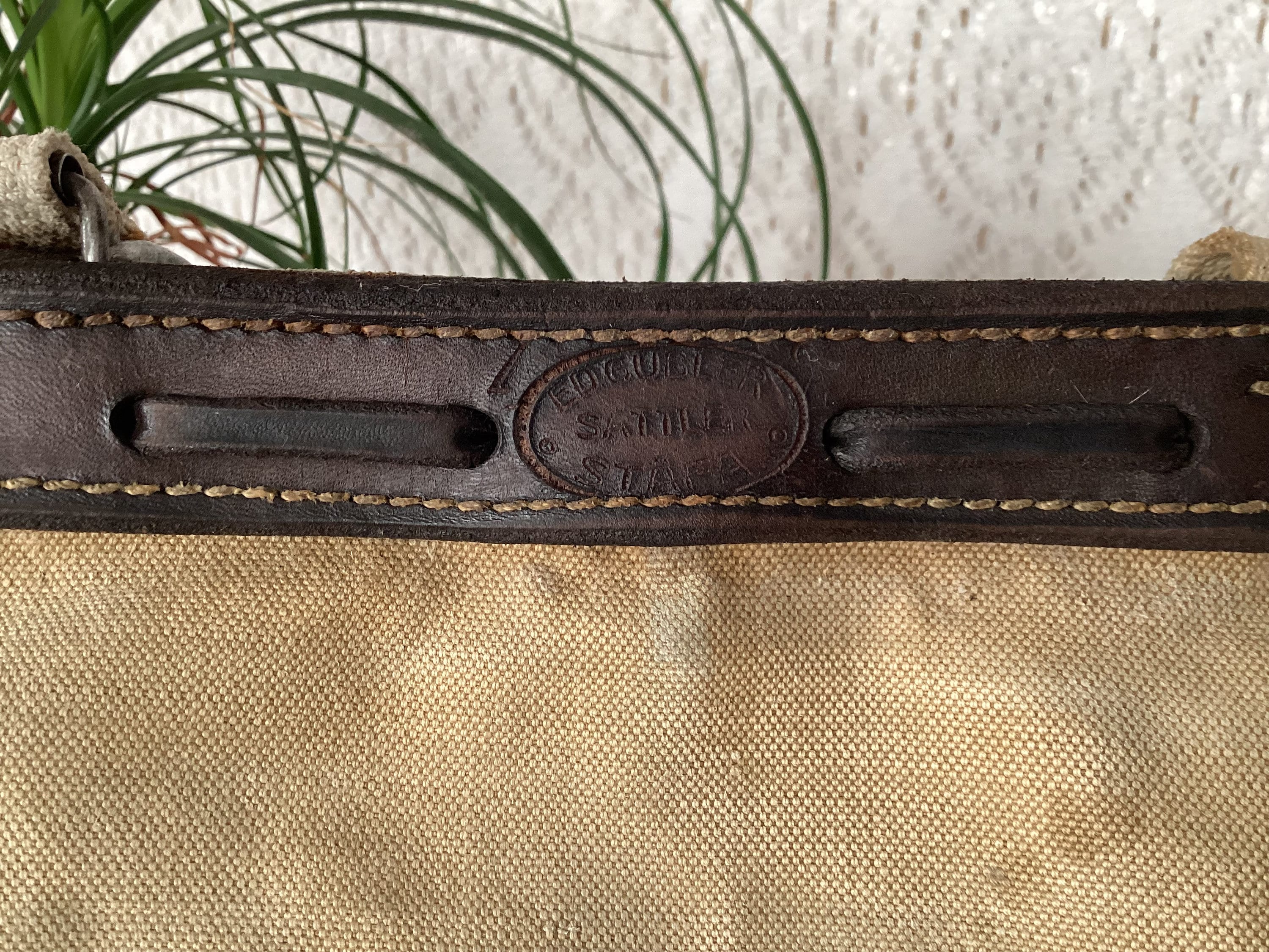 Antique Swiss Bread Bag Vintage Canvas Shoulder Bag Carrying Messenger ...