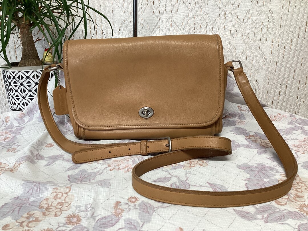 Coach Vintage Brown Leather Shoulder Bag Made in United States Coach ...