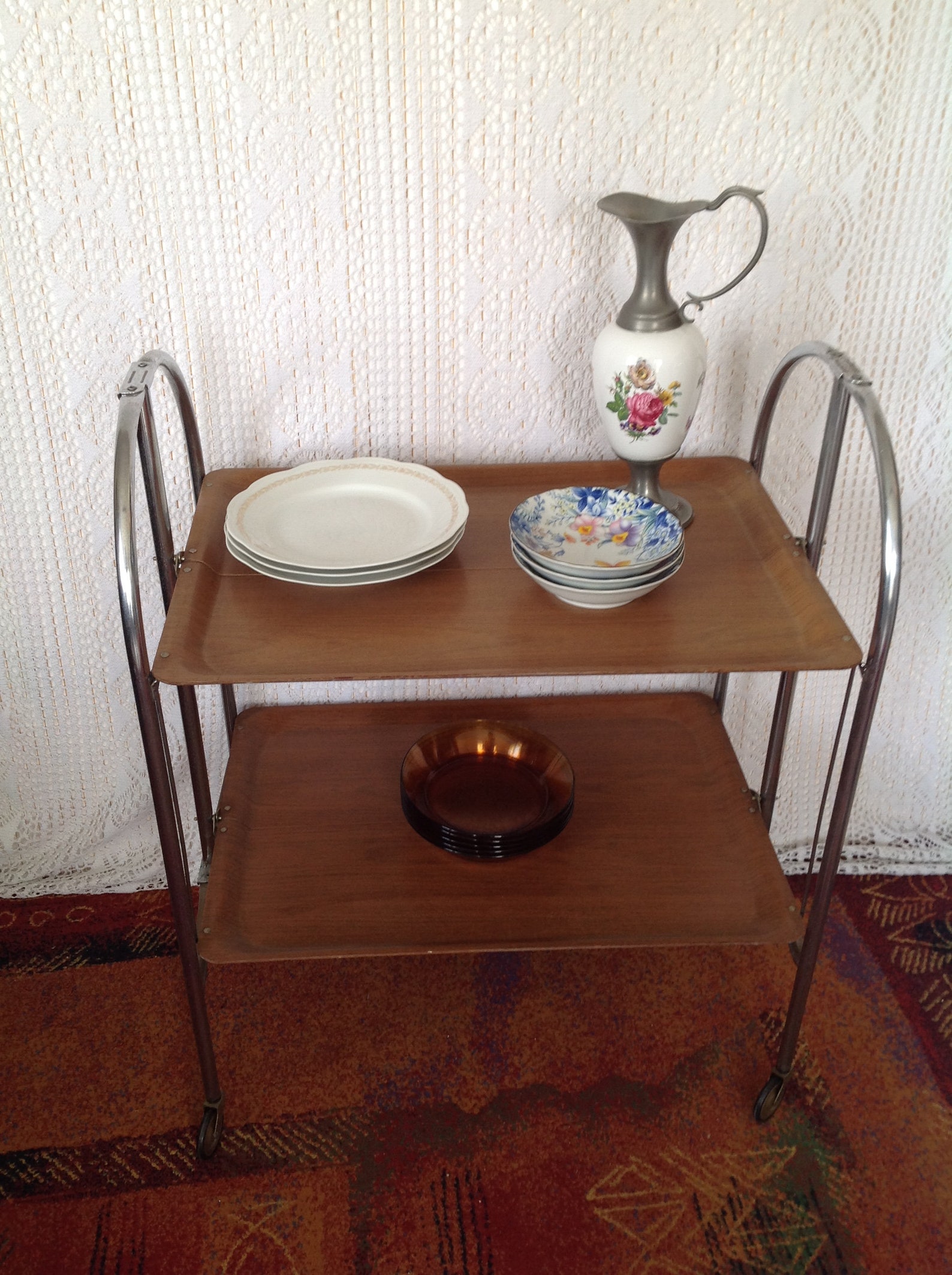 Folding Service Trolley Gerlinol Vintage Dessert Bar Trolley - Etsy