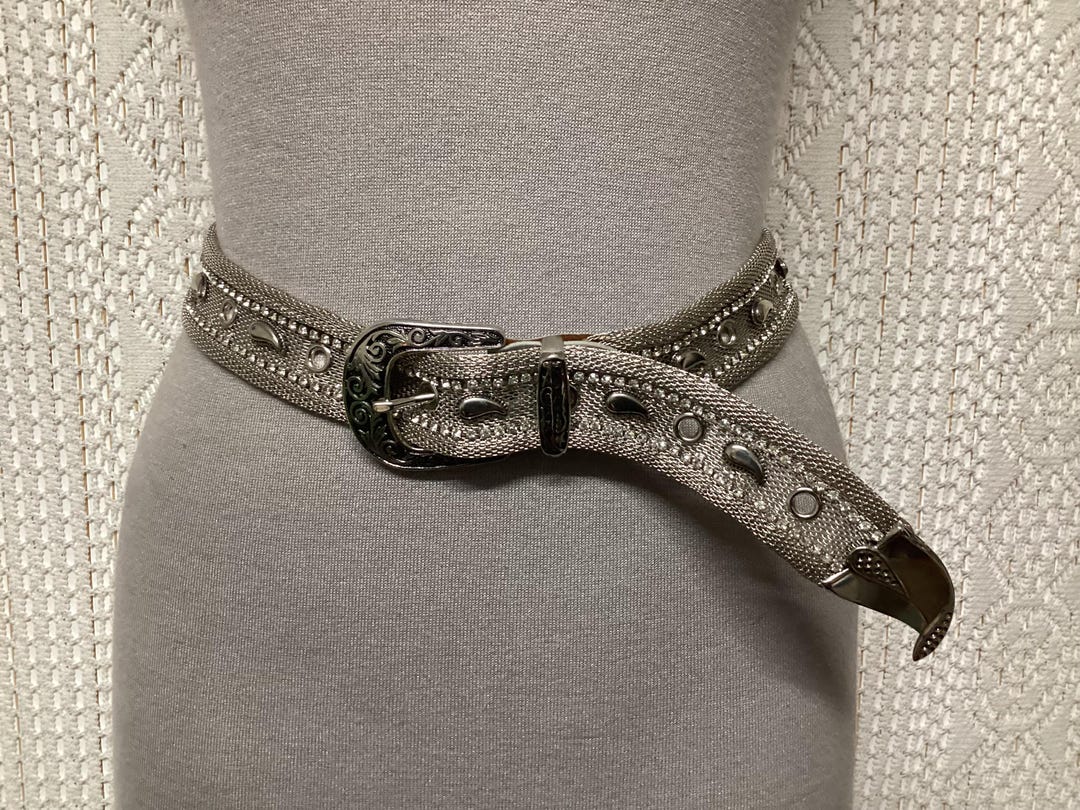 Nanni Vintage Chainmail and Leather Belt Size 80/32 Made in Italy ...