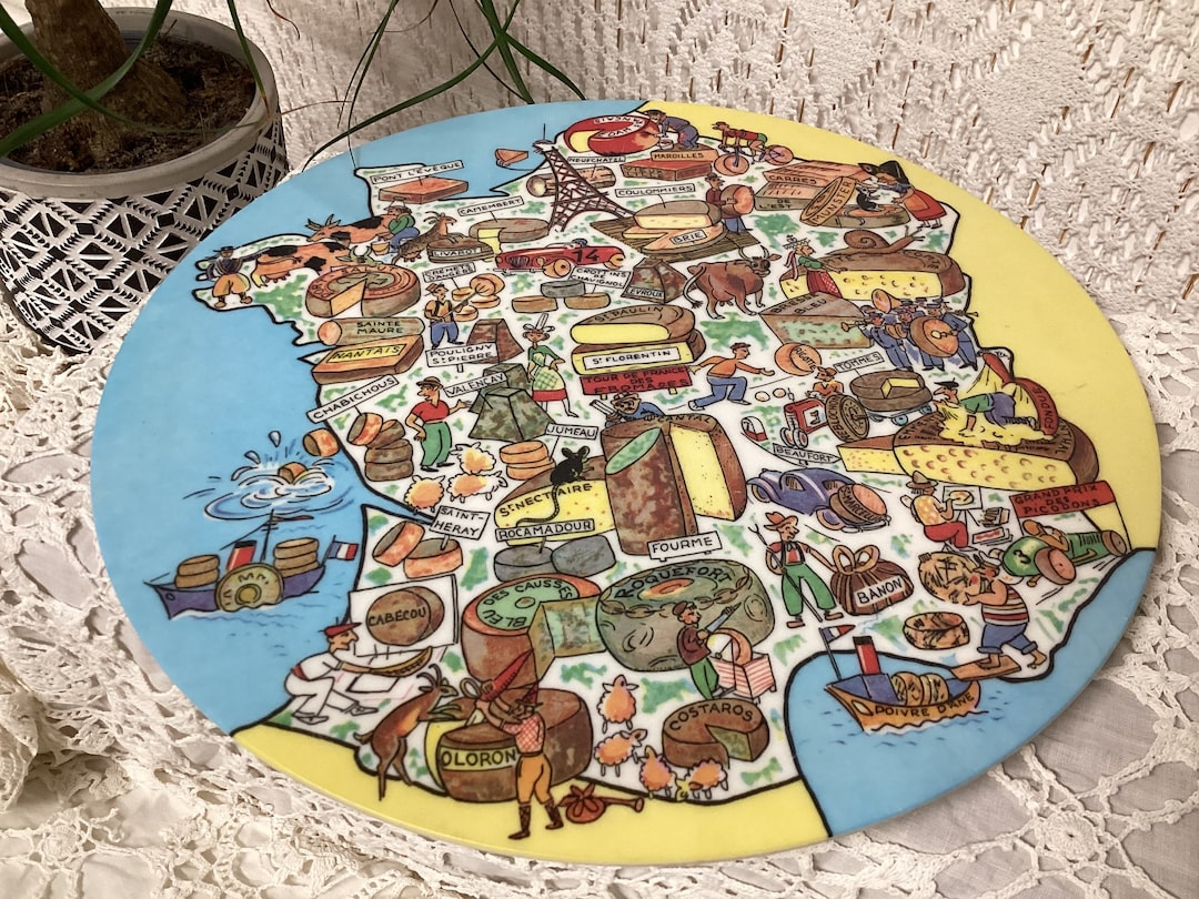 Tour De France of Cheeses Cheese Board Map of France Different Kinds of ...