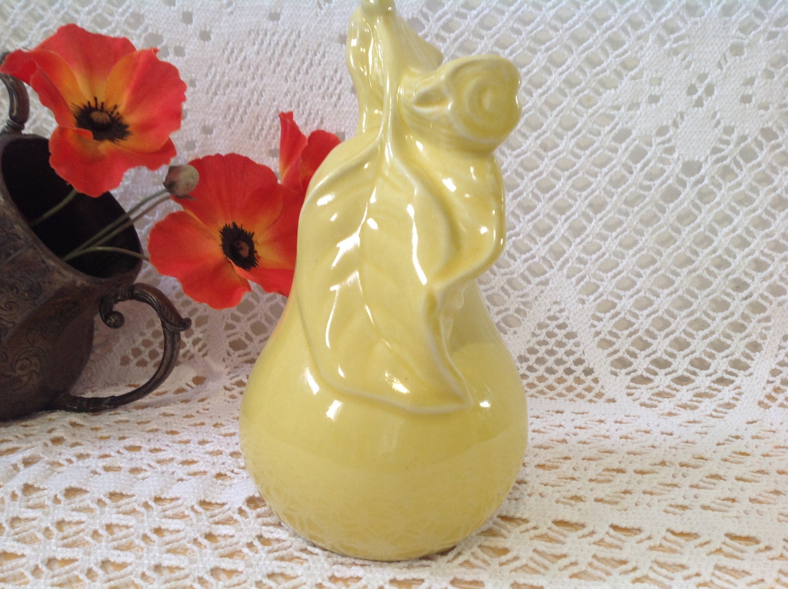 Old Vintage Ceramic Pear-shaped Liquor Bottle - Etsy