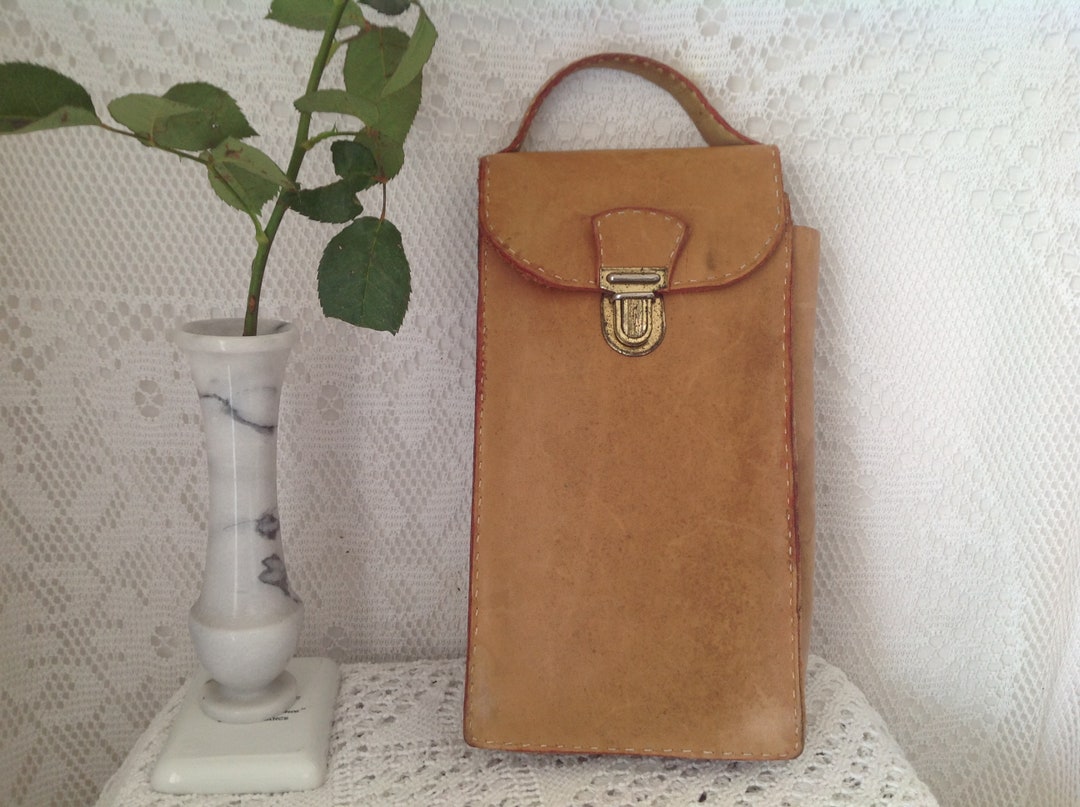 Bag Pocket Road Map Holder in Vintage Leather Handmade Bag - Etsy
