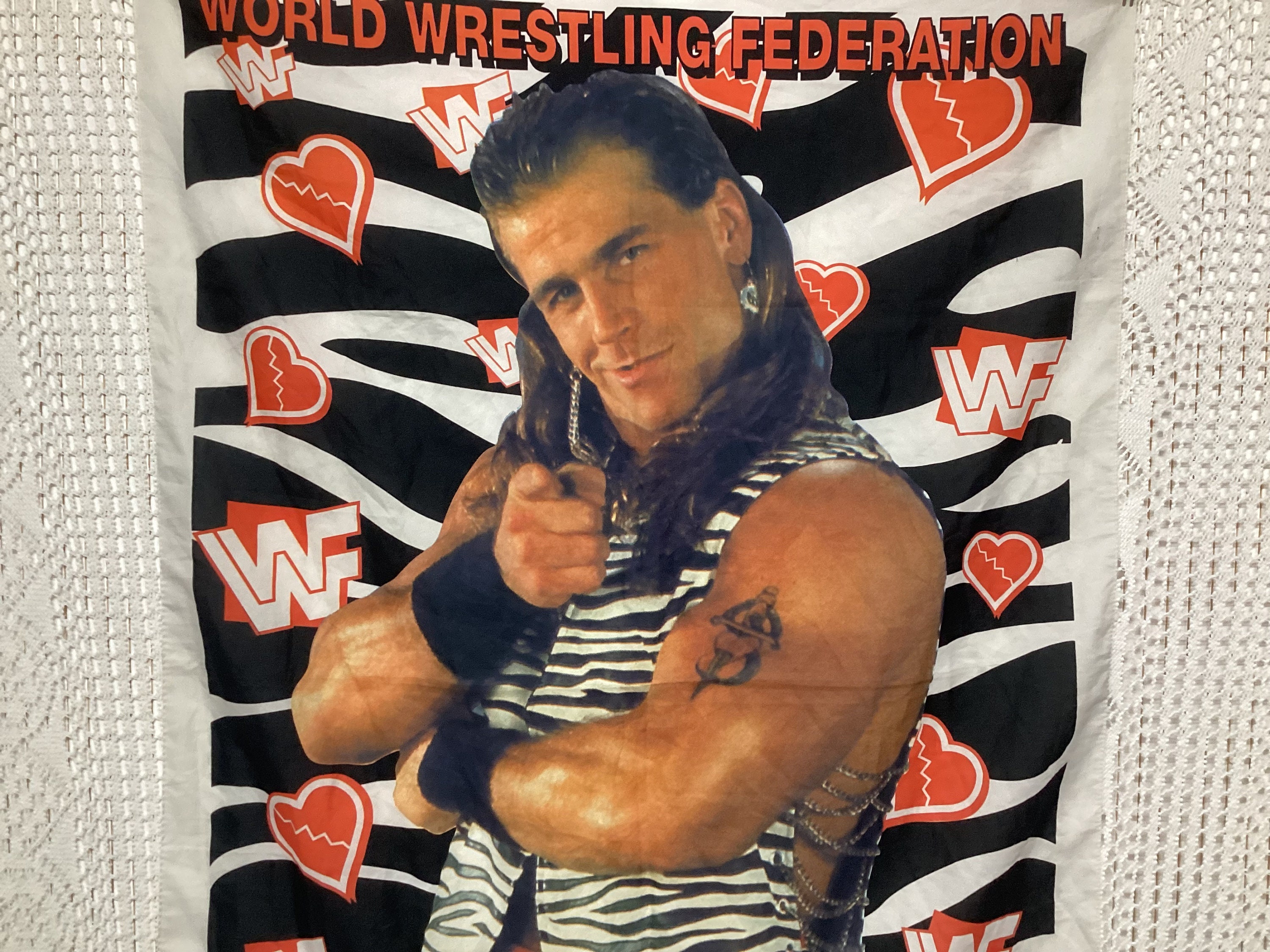 Flag Poster Poster Shawn Michaels Wrestler World Wrestling Federation ...