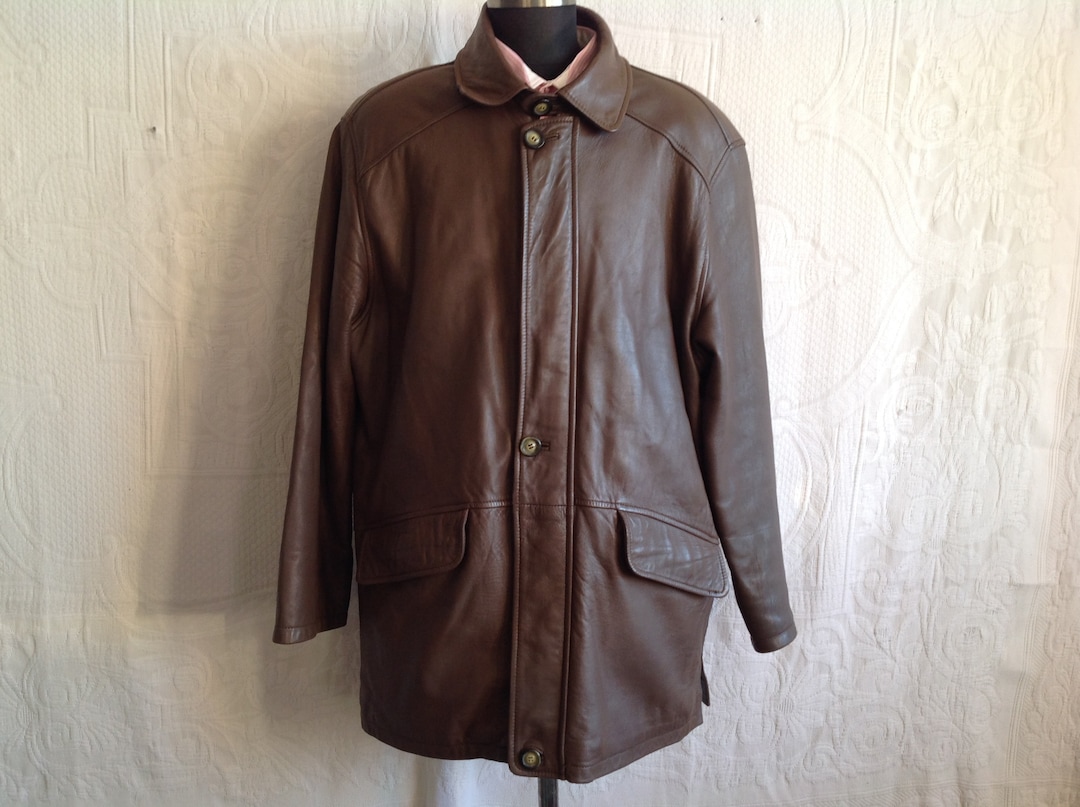 La Canadienne Lamb Leather Jacket Coat Size 48 Vintage Winter Coat - Etsy