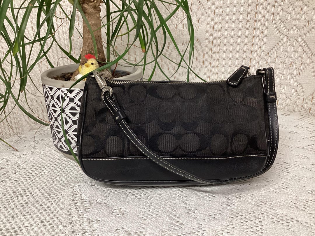 Coach Women's Vintage Canvas and Leather Handbag Minimalist Jacquard ...