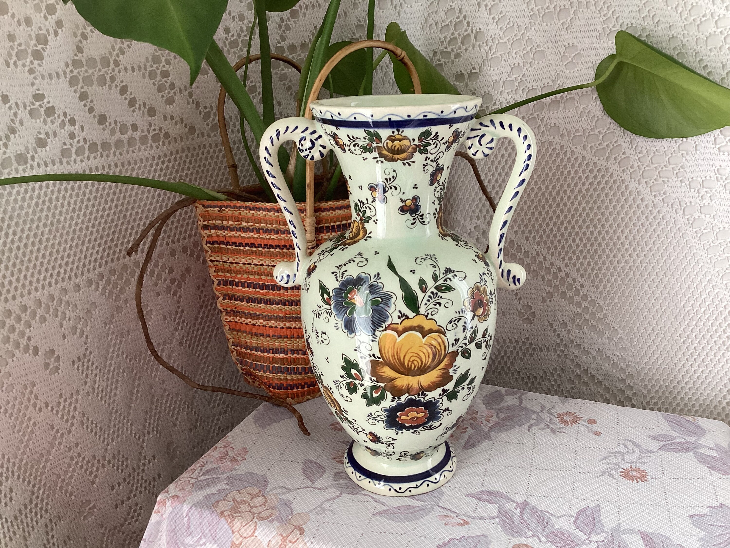 Hubert BEQUET Quaregnon Vase en Céramique Vintage Polychrome Centre de ...