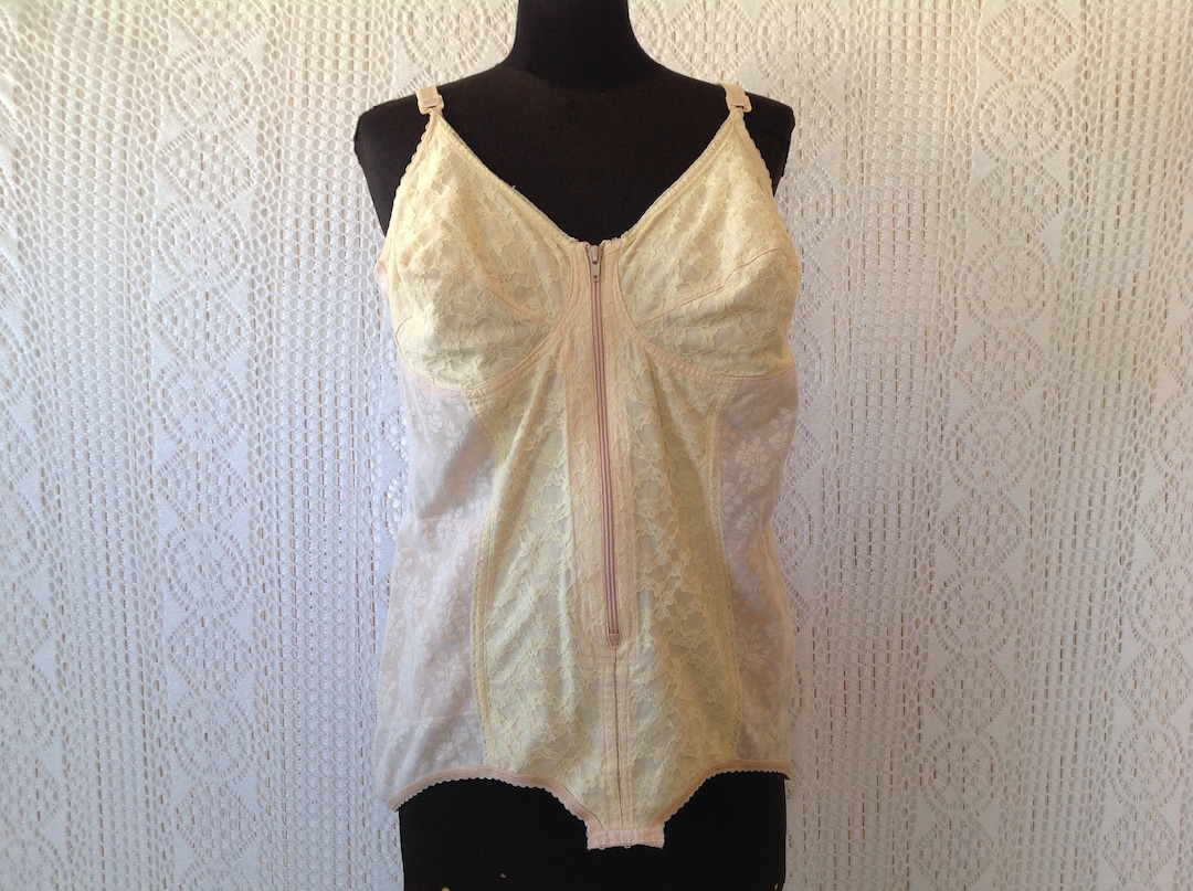 Corselette Bodysuit Combined Corset Sculpting Sheath Vintage T9 105C - Etsy
