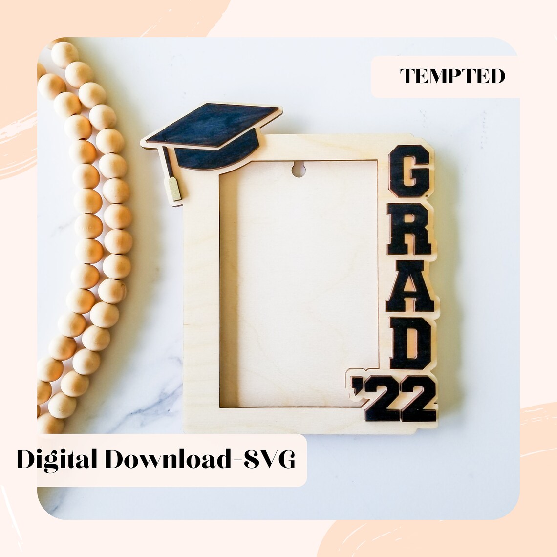 Graduation Frame Svg, 2022 Grad Frame Svg, Grad 22, Graduation Laser ...