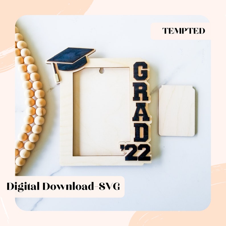 Graduation Frame Svg, 2022 Grad Frame Svg, Grad 22, Graduation Laser ...