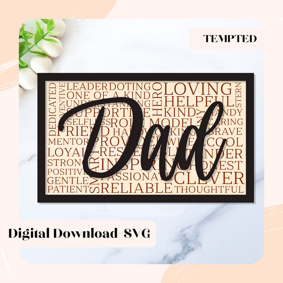 Dad Svg, Fathers Day Svg, Dad File, Father File, Dad Sign Cut File ...