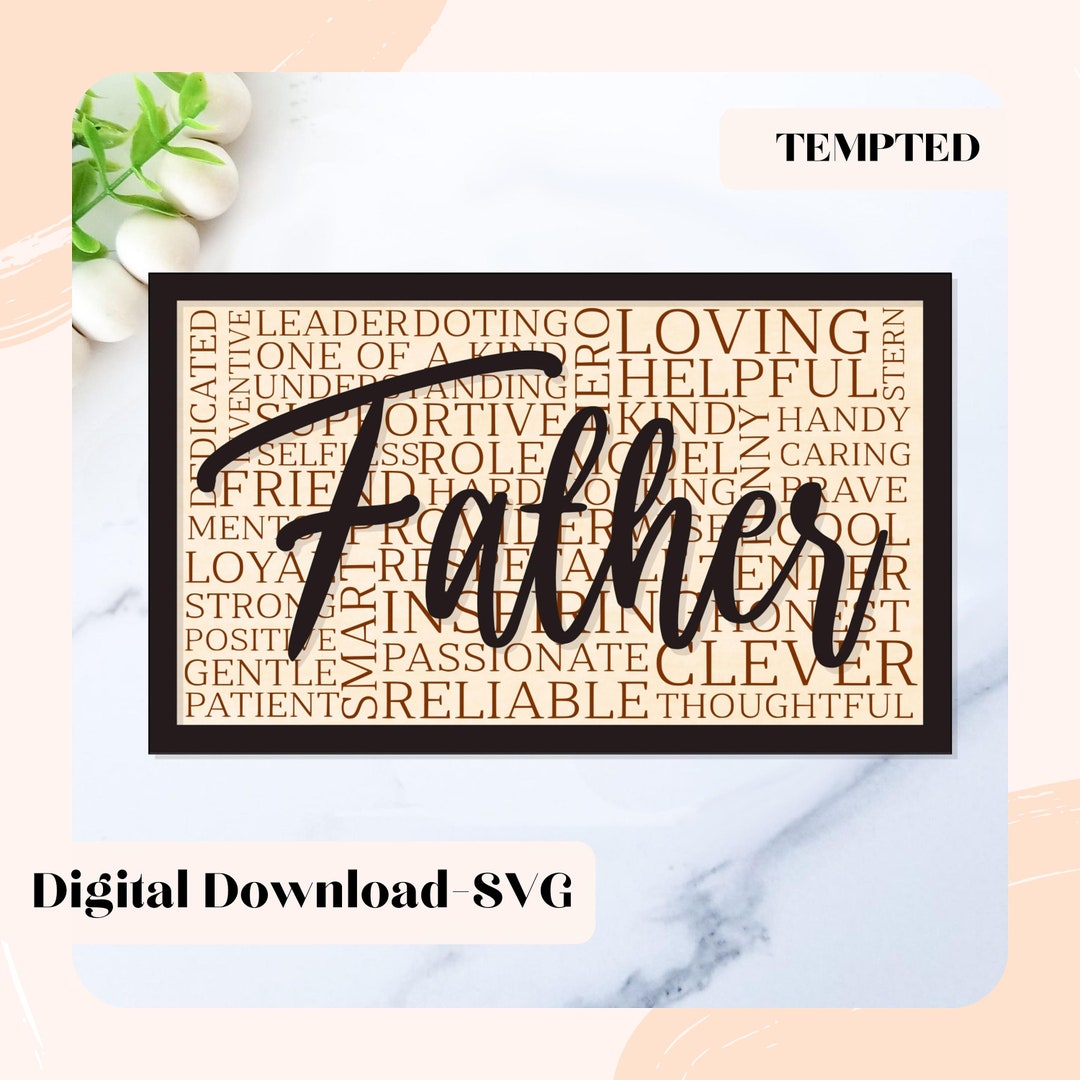 Fathers Day Laser File, Fathers Day Svg, Father Svg, Dad Svg, Dad Sign ...