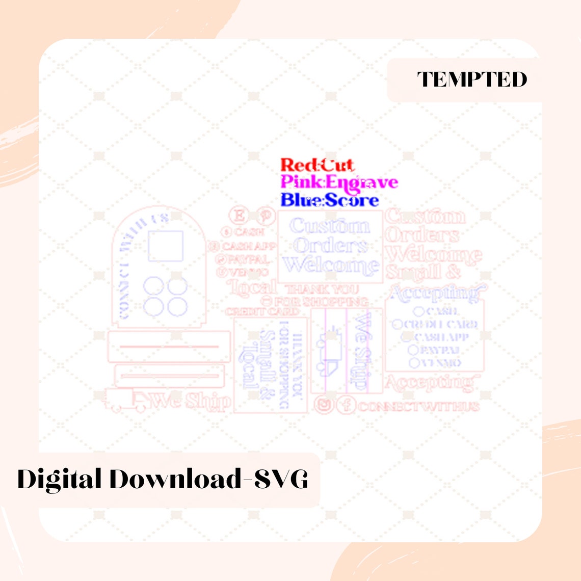 Vendor Show Sign Svg, Vendor Market Sign Svg, Social Media Signs ...