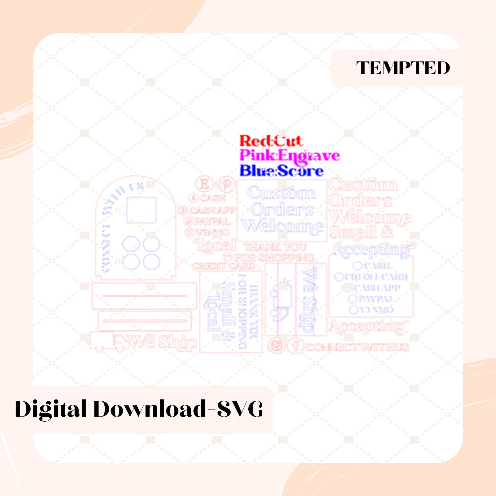 Vendor Show Sign Svg, Vendor Market Sign Svg, Social Media Signs ...