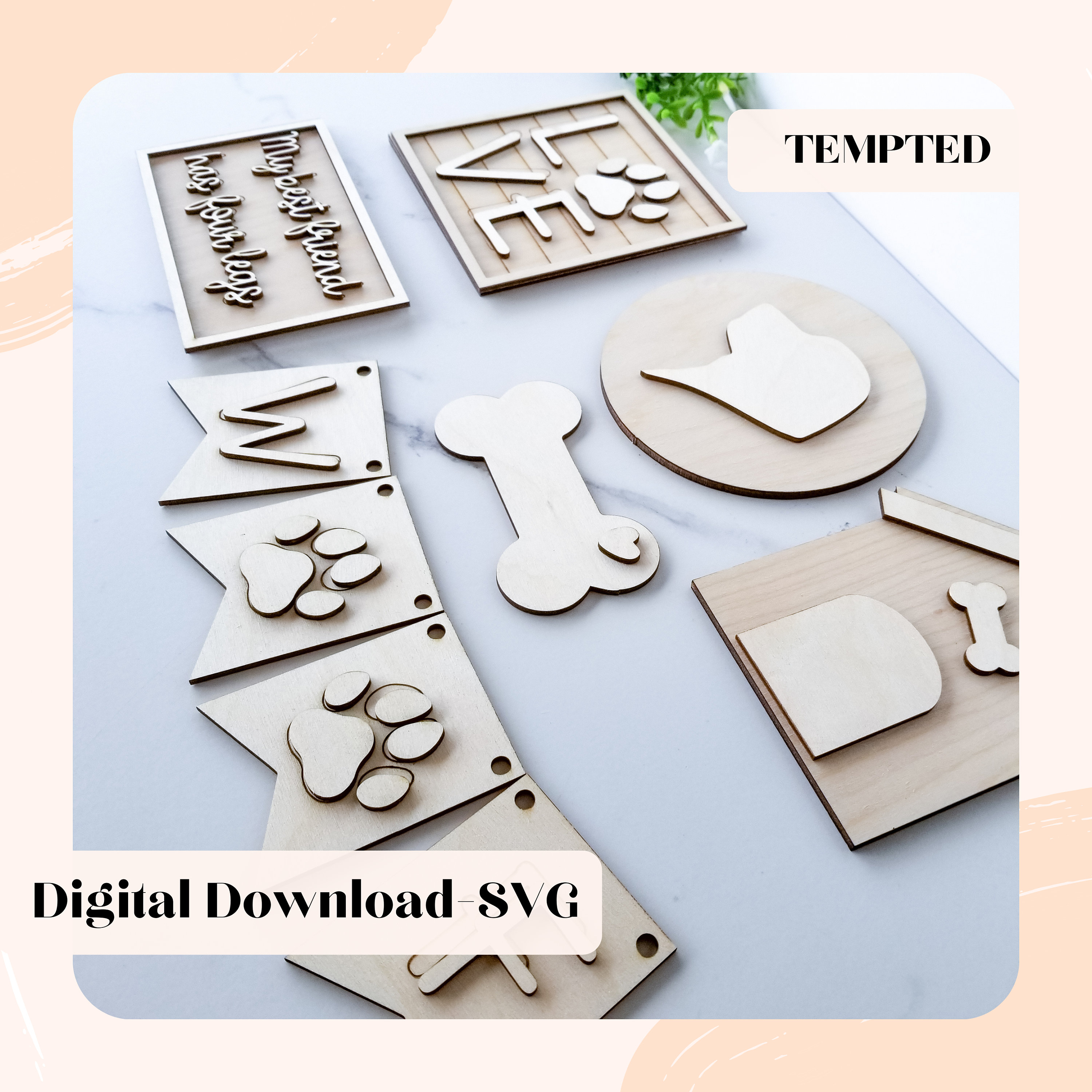 Dog Tiered Tray Svg Dog Tray Decor Svg Dog File Dog Sign - Etsy