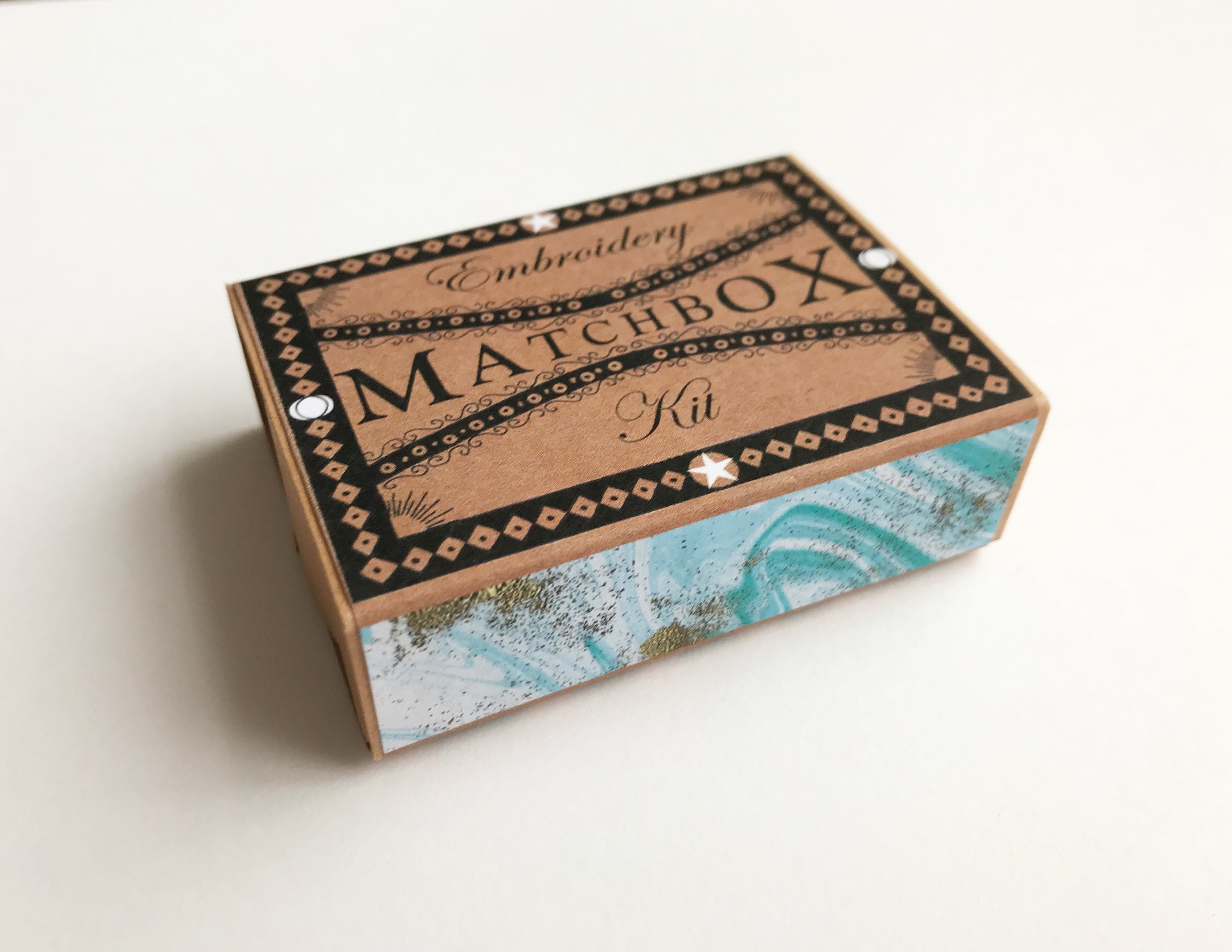 Embroidery Kit in a Matchbox: BIRTHDAY CAKE With Crystals - Etsy