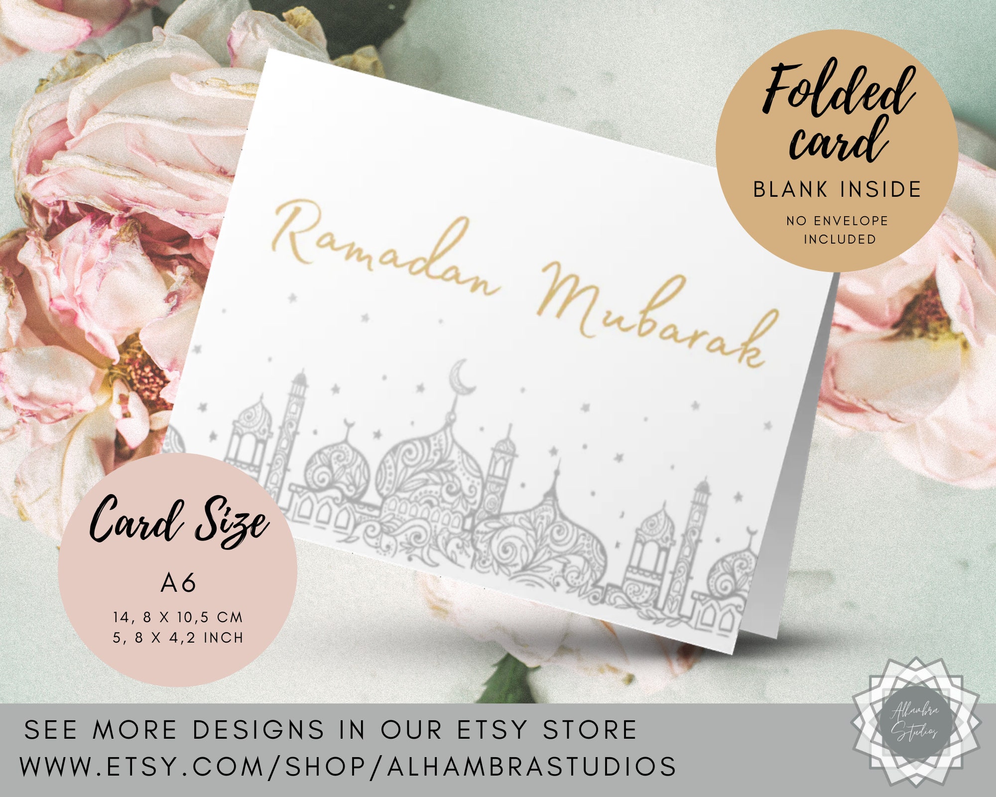Printable Ramadan Mubarak Card Download | Greeting Card Ramadan Gift ...