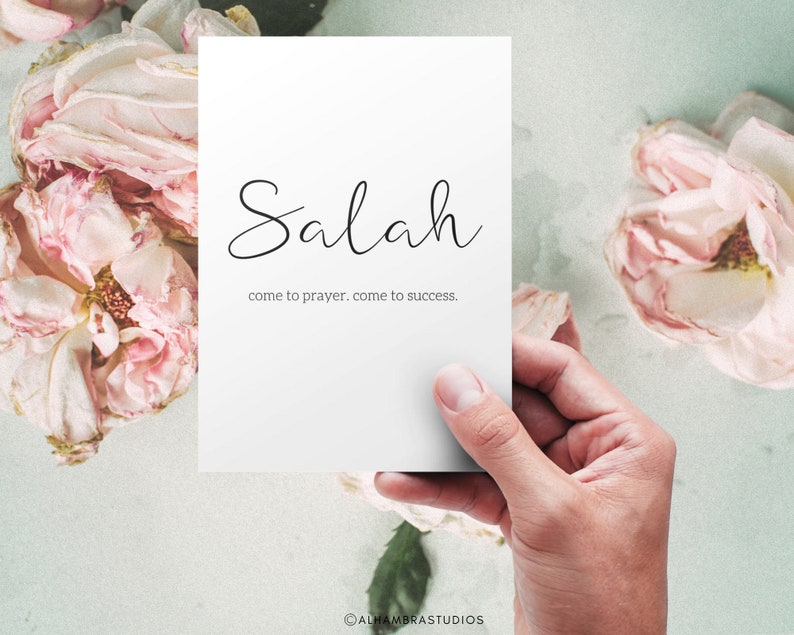 Islamic Calligraphy Instant Download | Salah Wall Art | Muslim Prayer ...